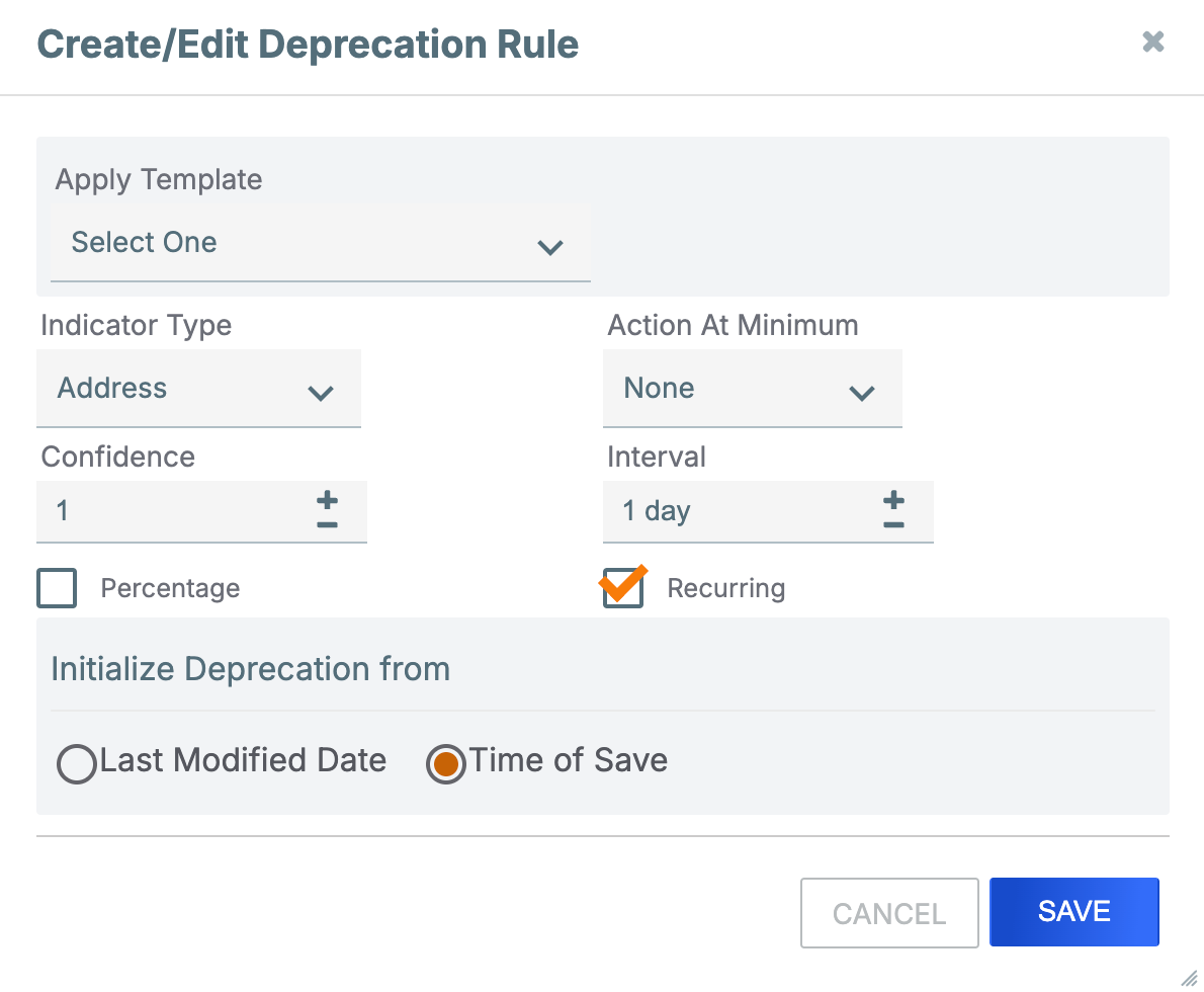 Organization Indicator Conf Deprecation KB Article | ThreatConnect